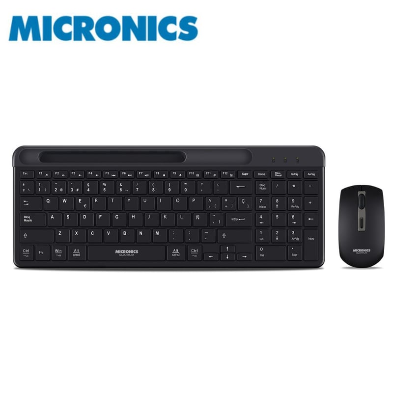 Kit Teclado y Mouse Micronics Quantum MIC WT813 Negro MICRONICS ...