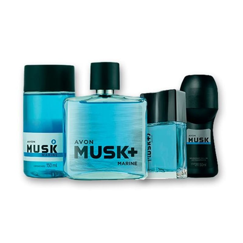 Musk Marine Fragancia de Hombre con Refresh Mini y Deo Roll AVON ...