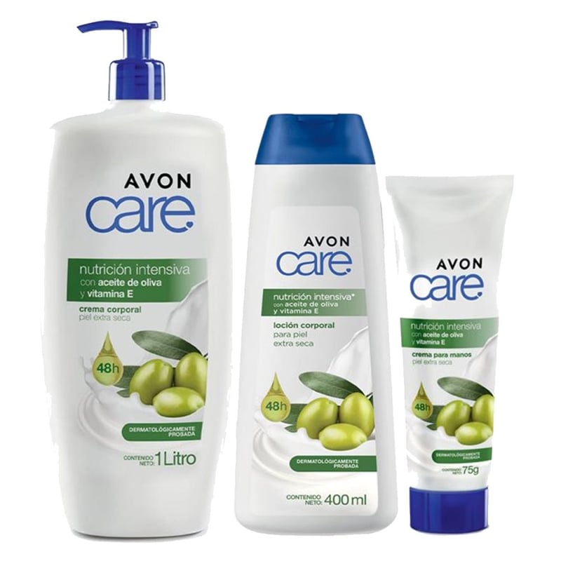 Avon Care Aceite De Oliva y Vitamina E Crema Corporal Grande con Chico ...