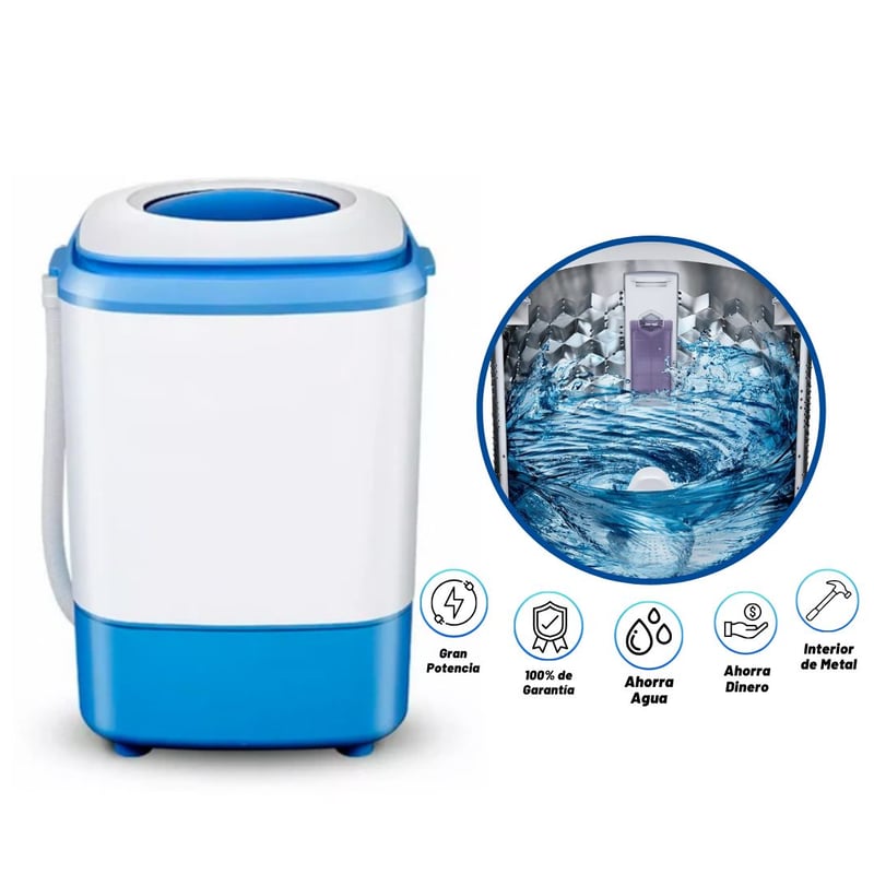 Mini Lavadora Portátil con Interior de Metal GENERICO | falabella.com