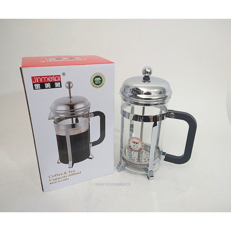 Cafetera prensa francesa plateada 600 ml GENERICO | falabella.com