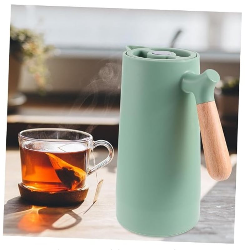 Termo de 1L Mango de Madera Color Verde IMPORTADO MC | falabella.com