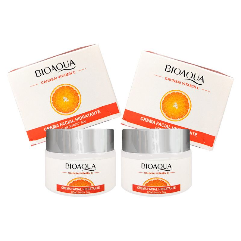 Crema Facial Hidratante Cahnsai Vitamina C 150Gr 2 Unidades BIOAQUA | falabella.com