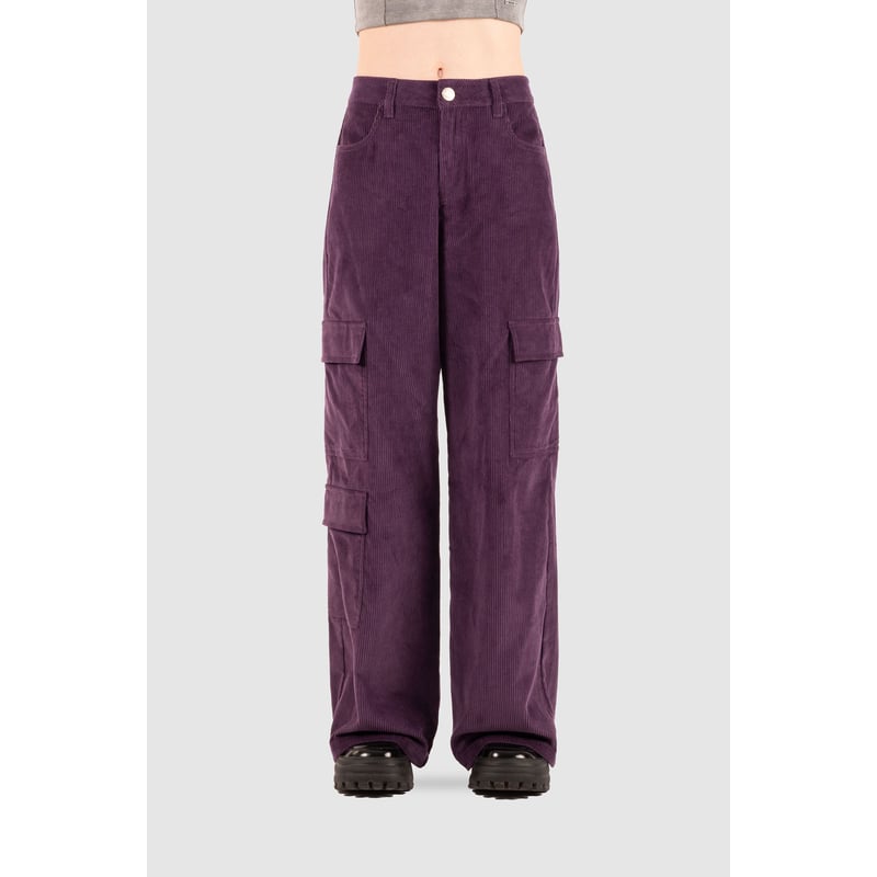 Pantalón Cargo Recto Thendy - Morado NOW | falabella.com