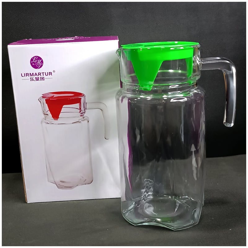 Jarra de vidrio con tapa de 1800 ml GENERICO | falabella.com