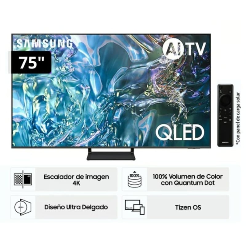 Televisor Samsung 75 QLED 4K Q65D Tizen OS Smart TV 2024 SAMSUNG ...