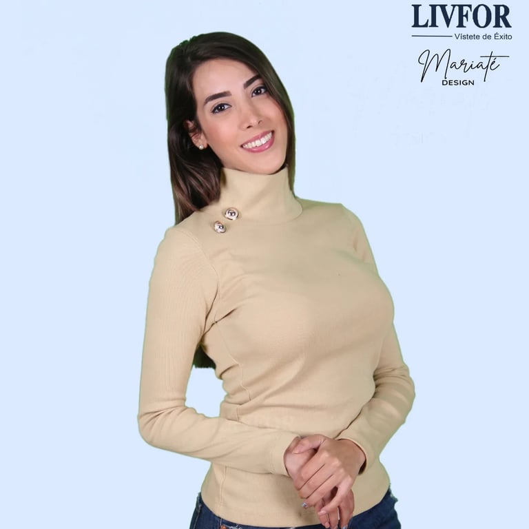 CAFARENA 2 BOTONES BEIGE - RIB GRUESO GENERICO | falabella.com