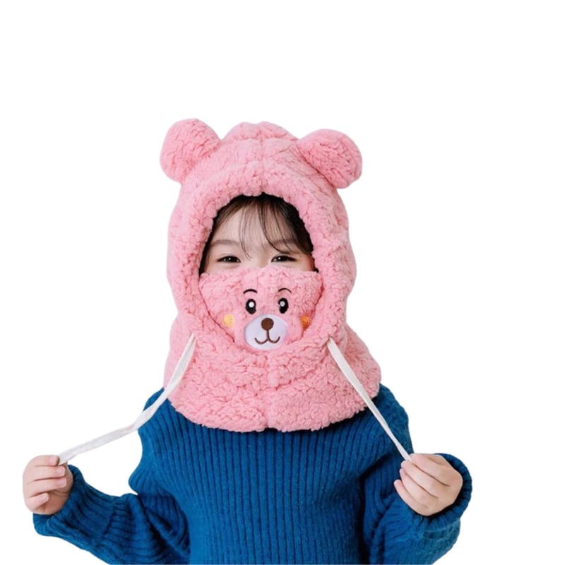 Gorro capucha ajustable para niño niña diseño osito 4 años a mas ...