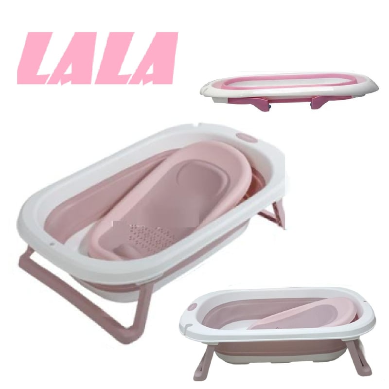 Bañera Plegable Base Antidesizante Lala- Rosa EBABY | falabella.com