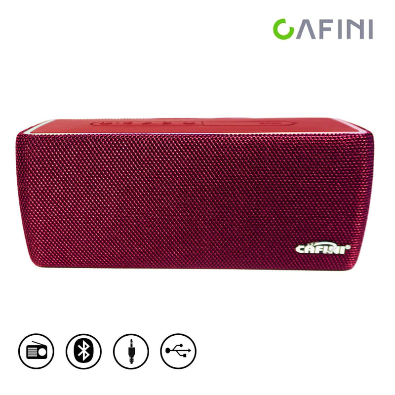 Parlante Portátil CAFINI Bluetooth USB Radio FI-S5479FM - ROJO CAFINI ...