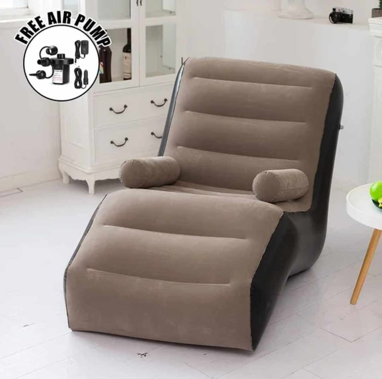 Puff Sillon Inflable Grande de Niños Adultos de Sala Terraza Jardin ...