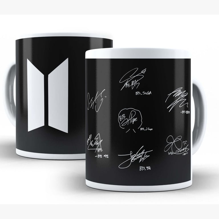 Tazas personalizadas - DNuñez -Taza BTS Firmas GENERICO | falabella.com