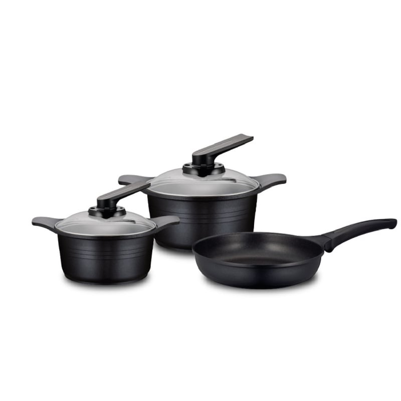 Juego de ollas 5 Piezas Natural Black Roichen ROICHEN | falabella.com