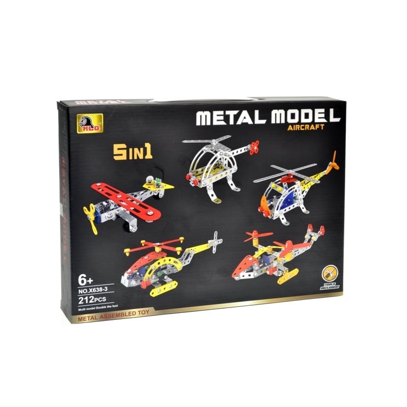 Mecano Metal Model Construccion Metalico 5 en 1 Aircraft GENERICO ...