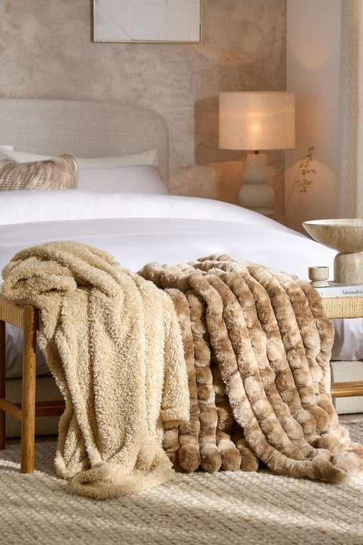 MANTA TEDDY DECORALINE BEIGE130X150 GENERICO | falabella.com