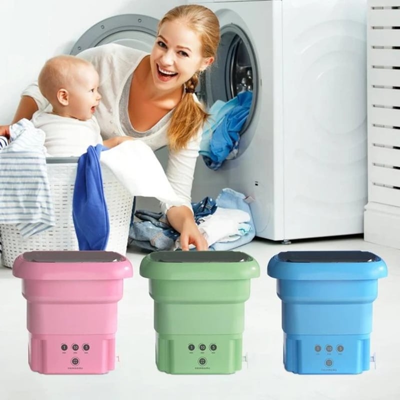 Mini Lavadora Portátil Plegable con Centrifugado OEM | falabella.com