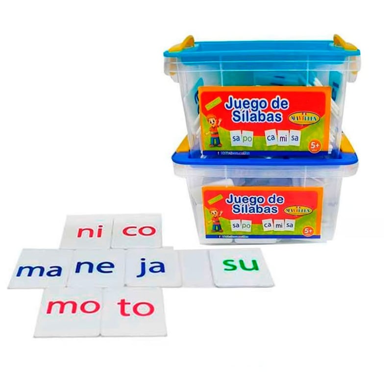 JUEGO DE SILABAS ACRILICAS DIDACTICOS DE 105 PIEZAS JP SOPORTECOM ...