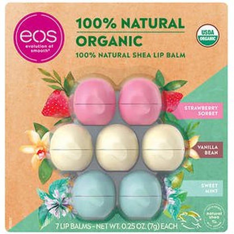 Bálsamo Labial Orgánico Eos Pack x 7 esferas EOS | falabella.com
