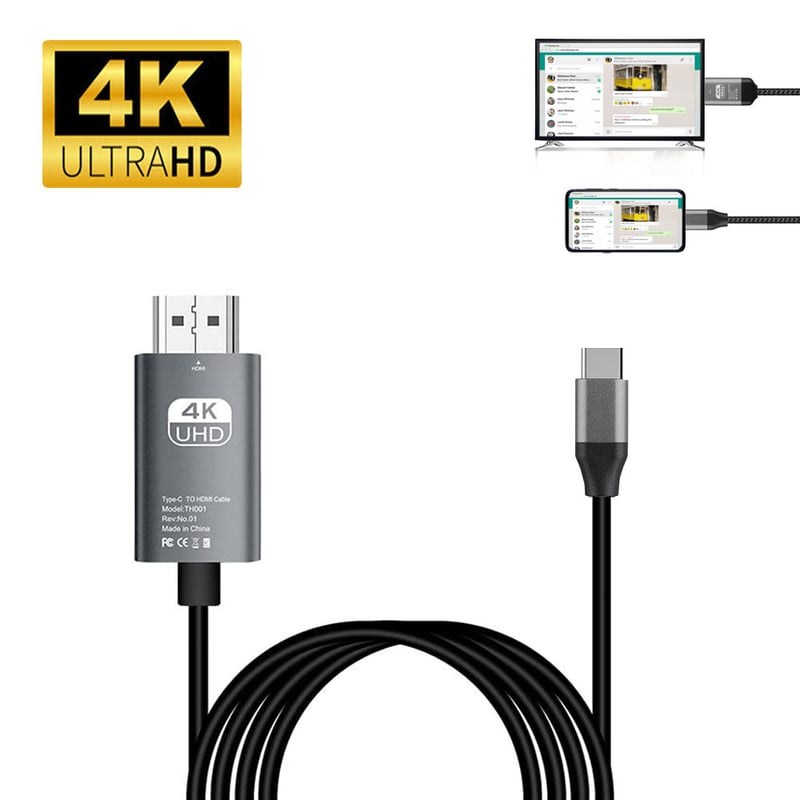 Cable Tipo C a HDMI 4K UHD 30 Hz 2 Metros OEM | falabella.com
