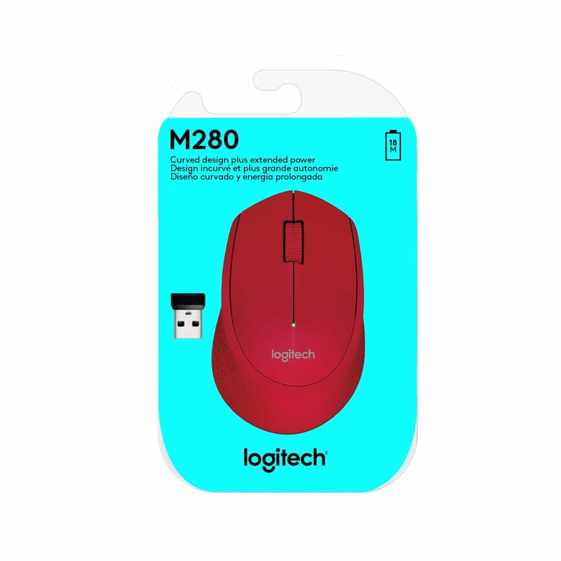 Mouse Logitech M280 Wireless Red LOGITECH | falabella.com