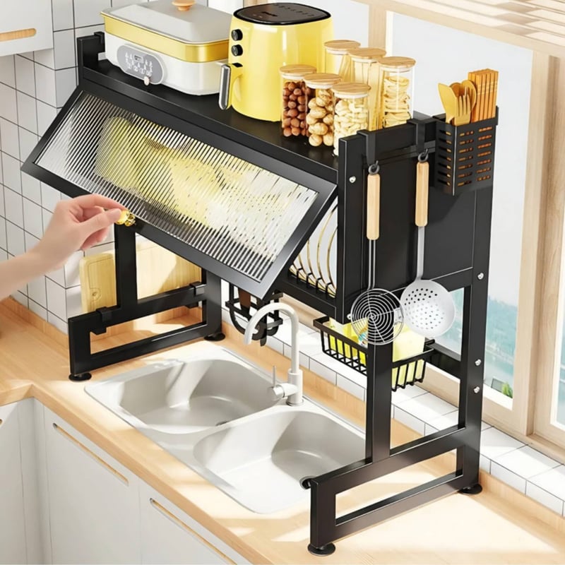 Escurridor de platos 2 nivel con tapa 85 cm OEM | falabella.com