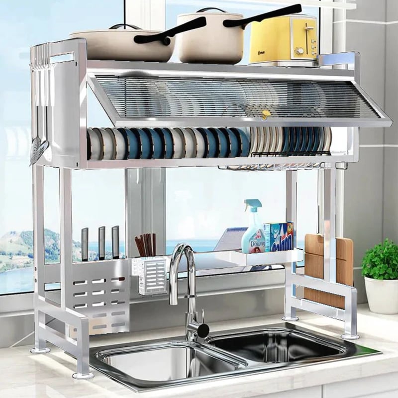 Escurridor Organizador de platos 2 nivel con tapa 85 cm - N OEM ...