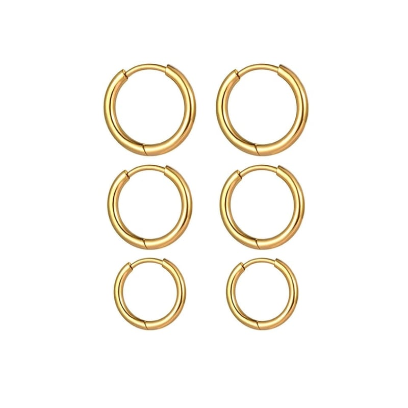 Aretes de Argolla de Plata 925 Modelo Huggies AFRODITA | falabella.com