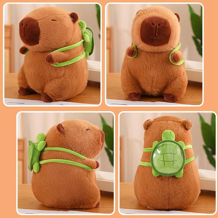 PELUCHE CAPIBARA CON MOCHILA DE TORTUGA GENERICO | falabella.com