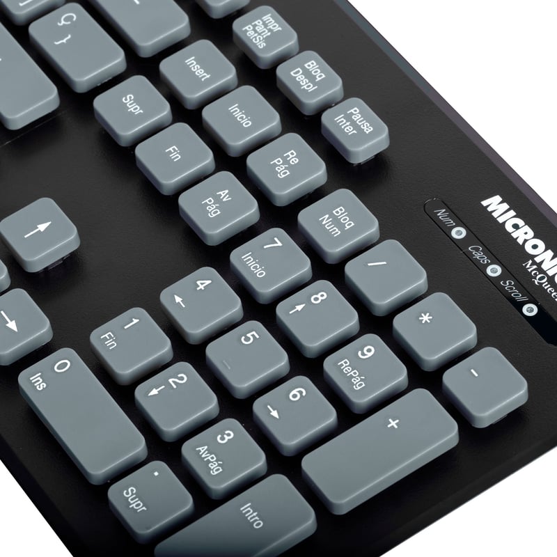 Teclado Micronics con cable Mcqueen MIC K706 Teclas Elevadas. MICRONICS ...