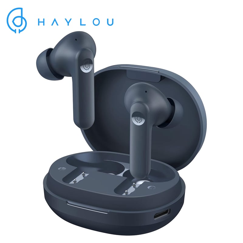 Audifonos Inalambricos Gamer Haylou Moripods ANC 30h Bateria Azul ...