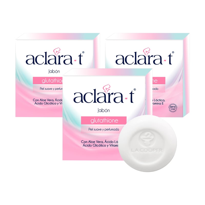 Jabón Con Glutathione Aclara-T 80Gr 3 Unidades GENERICO | falabella.com