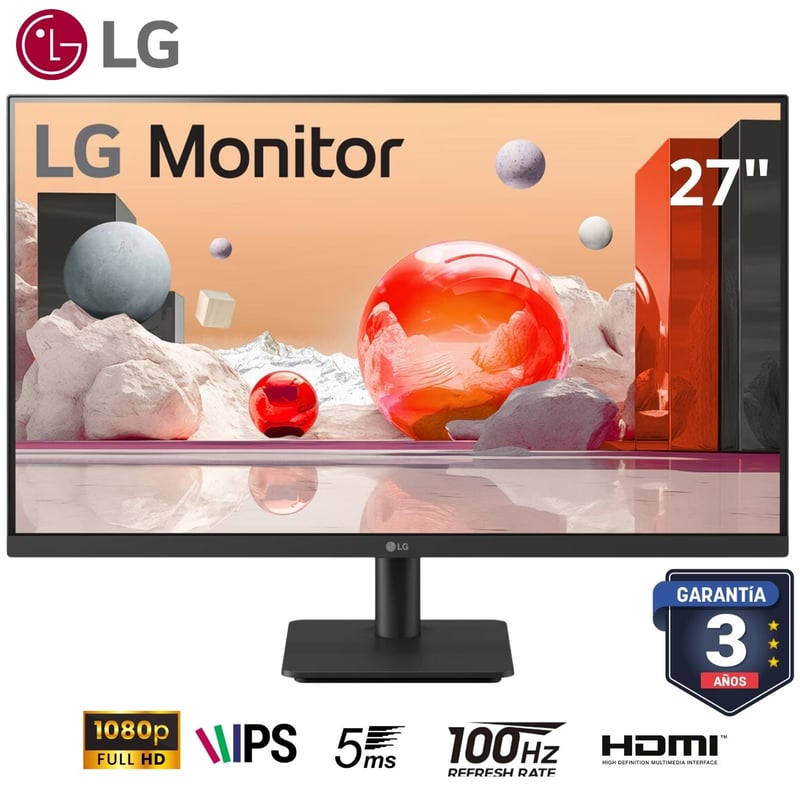 Monitor LG 27MS500-B 27Pulg FHD IPS HDMI 5MS 100HZ LG | falabella.com