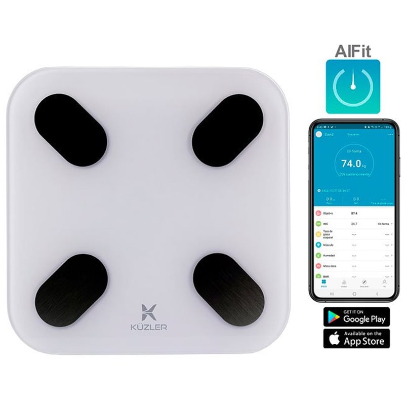 Balanza Corporal Digital Inteligente Bluetooth KUZLER | falabella.com