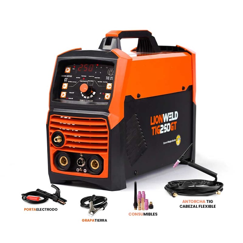 MÁQUINA DE SOLDAR TIG PULSADO LION WELD TIG 250 GT LION WELD ...