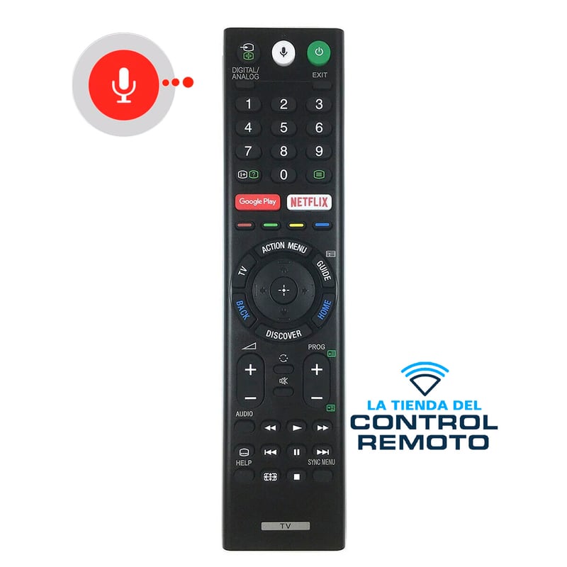 Control Remoto RMF-TX200 sony Smart Bravia con Comando Por voz SONY ...