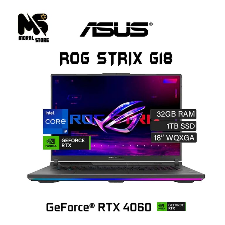 ASUS ROG STRIX G18 ( 2024 ) GAMING LAPTOP INTEL i9-14ava Gen- 14900HX 2 ...