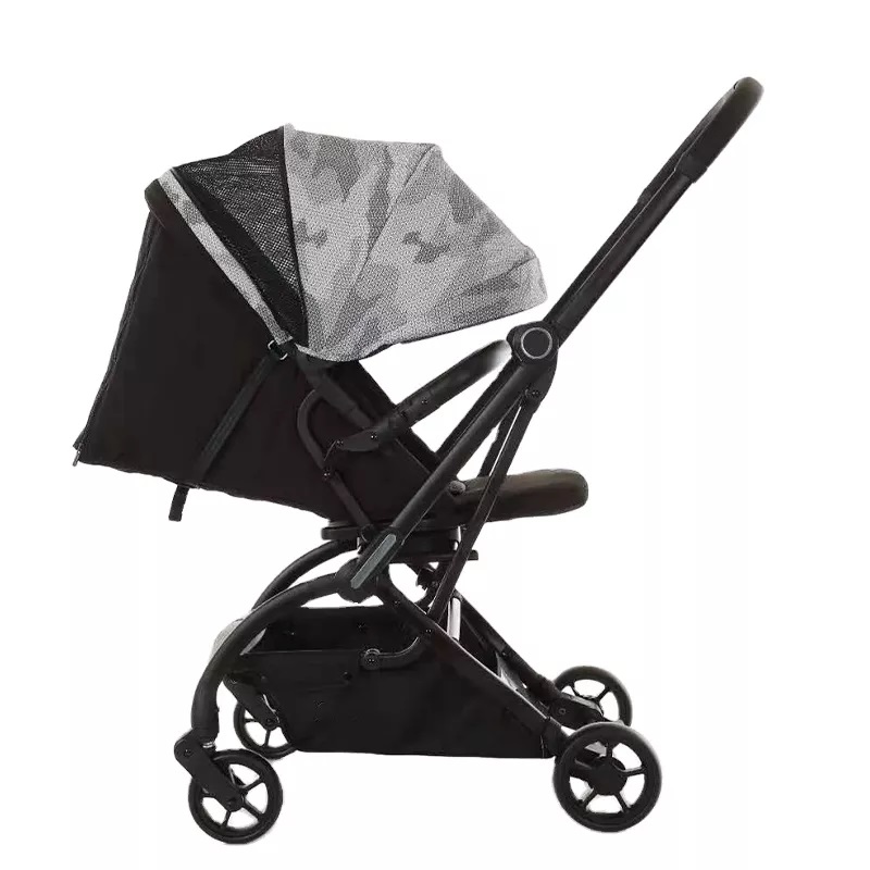 COCHE DE BEBE LONDON ROTACION DE 360° VIAJERO COLOR GRIS BABYKISS ...