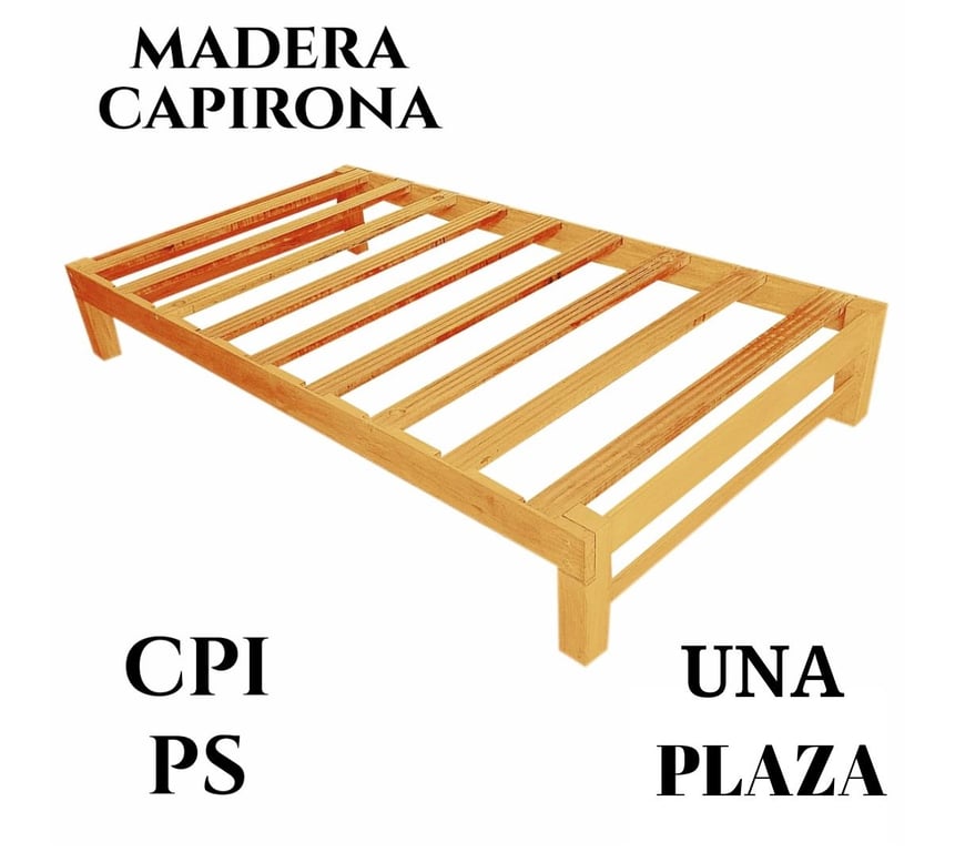 TARIMA DE UNA PLAZA MADERA CAPIRONA MODELO CPI PS GENERICO | falabella.com