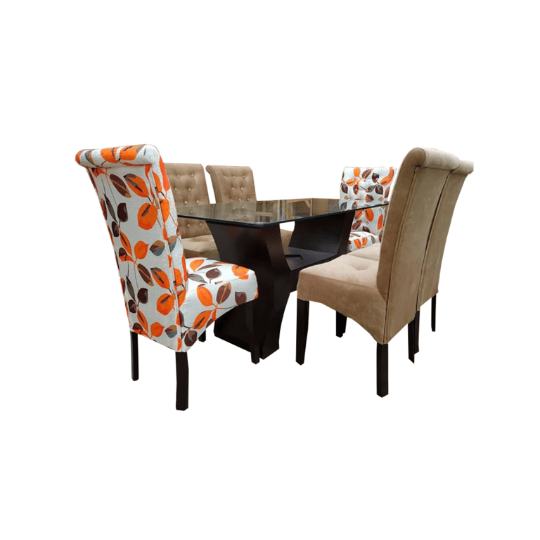 Comedor Arabe - 6 sillas - Camello con floreado AMOBLART | falabella.com