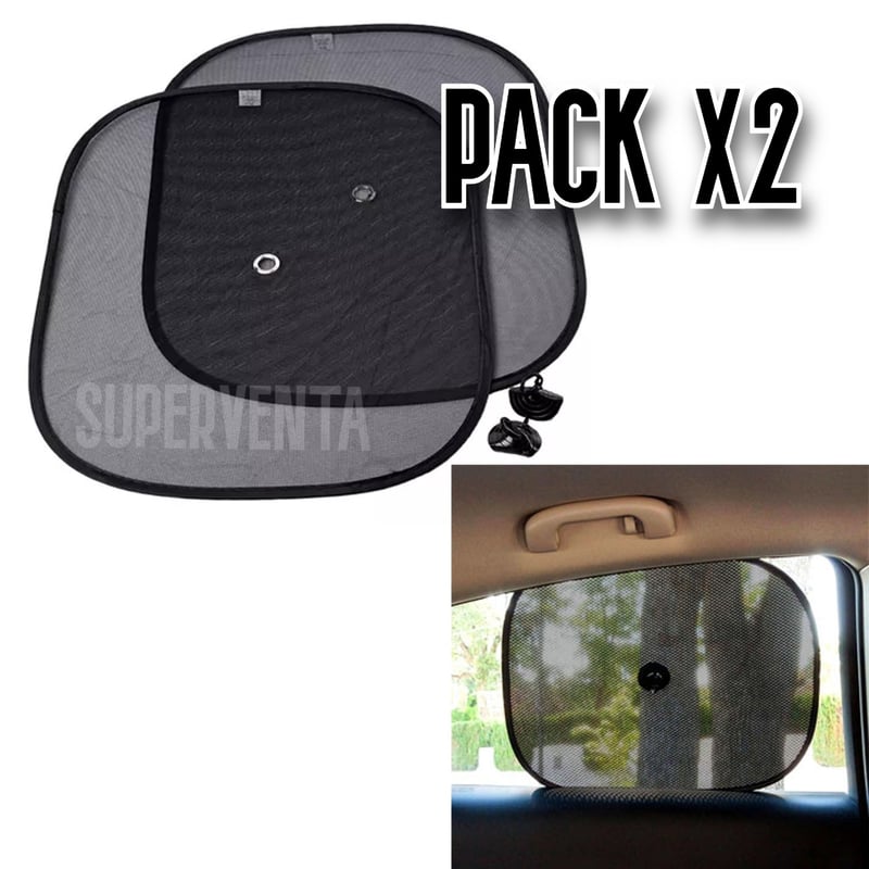 Tapasol de Auto Luna Lateral Ventana Posterior Carro Kit 2 GENERICO ...