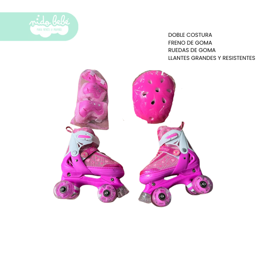 PATIN 4 RUEDAS OXIE ROSA TALLA S 31-34 OXIEPRO | falabella.com