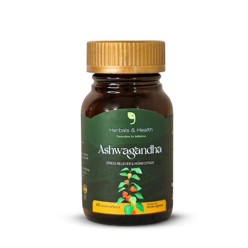 Ashwagandha frasco 60 capsulas 500 mg HERBALS AND HEALTH | falabella.com