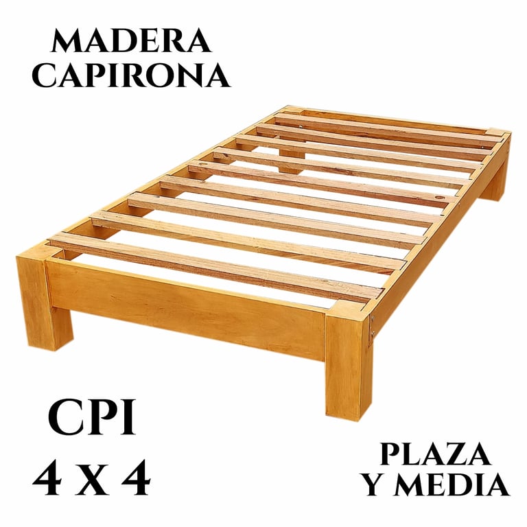 TARIMA 1.5 PLZ MADERA CAPIRONA MODELO CPI 4X4 GENERICO | falabella.com