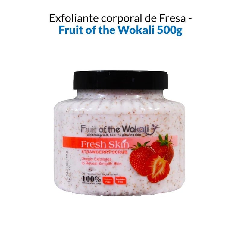 Exfoliante Corporal De Fresa Wokali 500Gr WOKALI | falabella.com