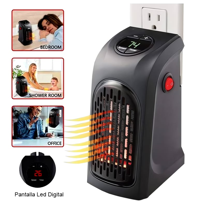 Mini Calefactor Portátil Eléctrico Handy Heater 400 Watts GENERICO ...