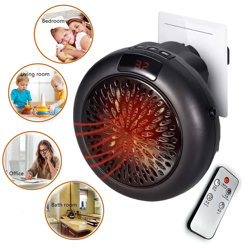 Calefactor Portátil Eléctrico Wonder Heater Pro 900 Watts con Control ...