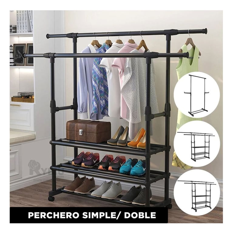 Perchero Moderno con 3 Niveles en Color Negro GENERICO | falabella.com