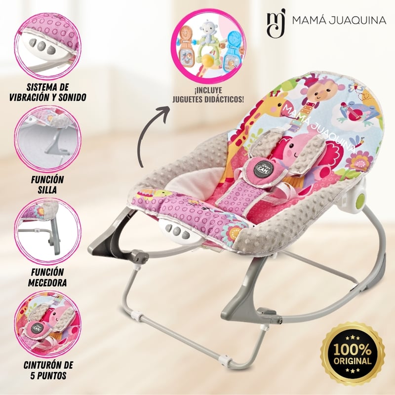 Silla Mecedora «NARAN» con Juguetes Didácticos Pink BABY | falabella.com