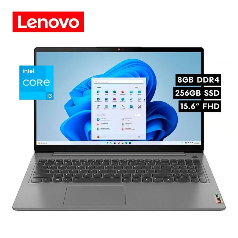 LAPTOP LENOVO V15 G3 IAP Intel Core i3 1215U 8GB DDR4 256GB FREEDOS ...