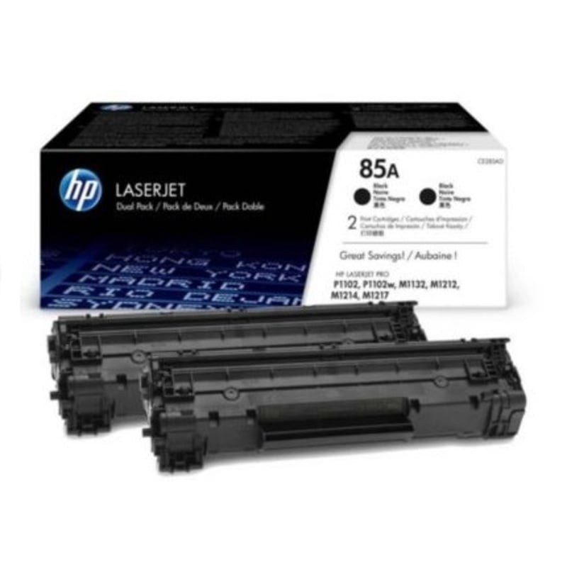 Cartucho de Toner HP 85AD Negro CE285AD Dual Pack HP | falabella.com